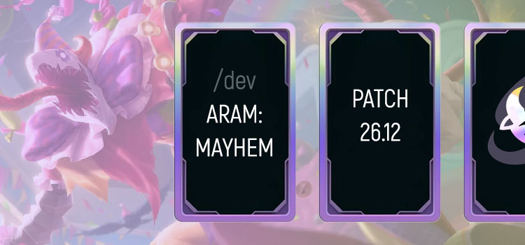 New /dev Update: ARAM Augment Changes in 26.12